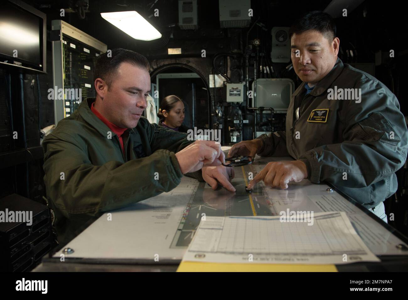 Aircraft handling officer hi-res stock photography and images - Alamy