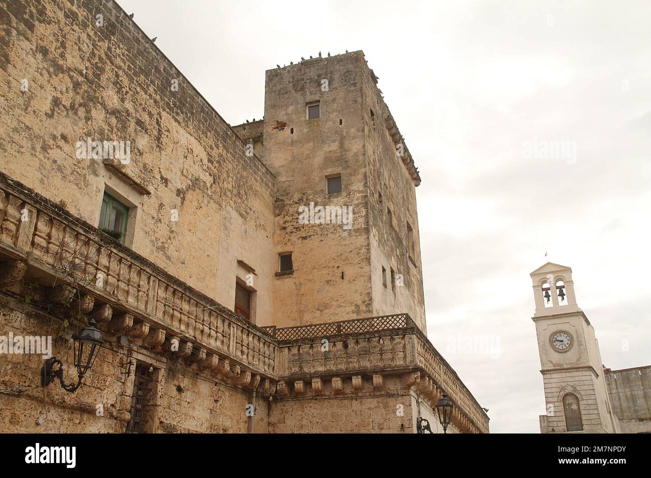 Felline, Italy. Exterior view of the 12th century castle Stock Photo ...