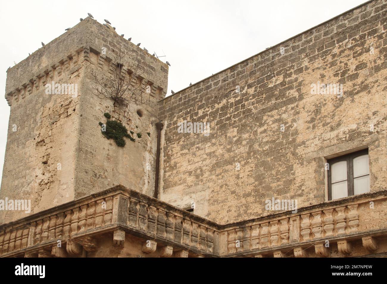 Felline, Italy. Exterior view of the 12th century castle Stock Photo ...