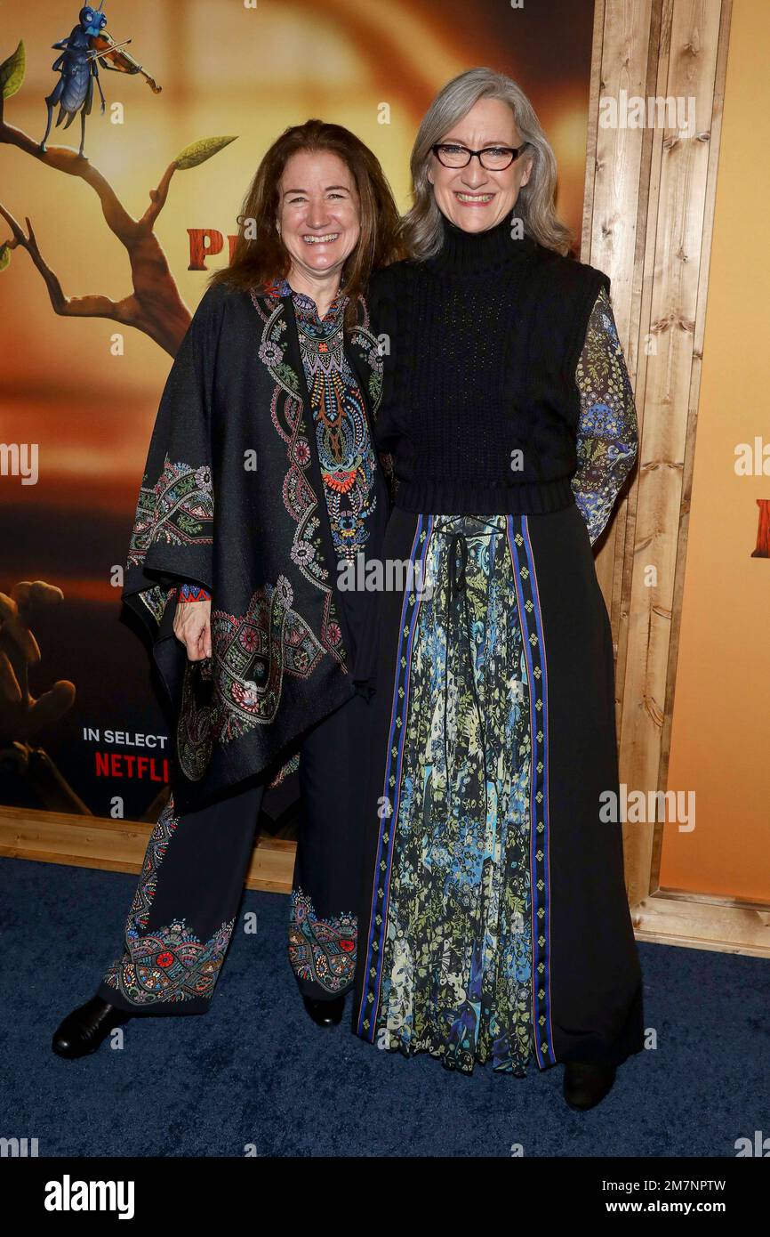President of the Jim Henson Foundation Cheryl Henson, left, with her ...