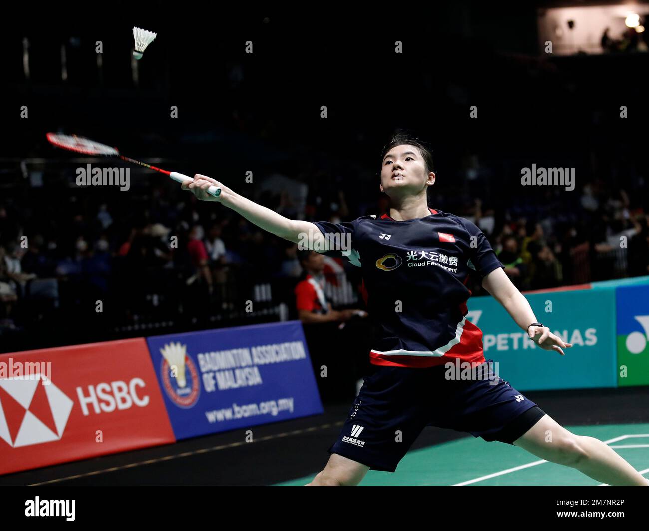 Kuala Lumpur, Malaysia. 10th Jan, 2023. Han Yue of China competes ...