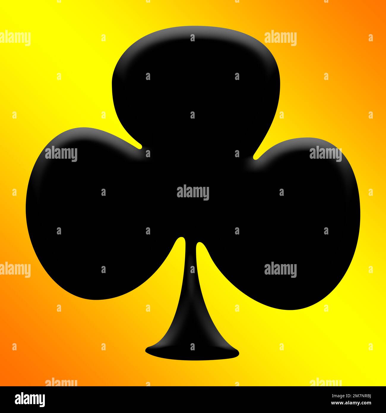 Cross, playing card symbol in a 3D illustration Stock Photo - Alamy