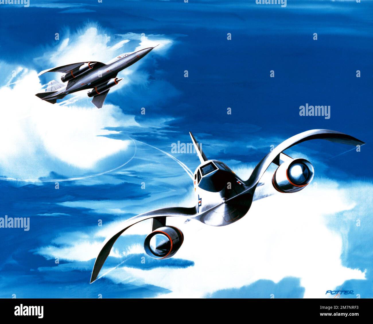 Artist's concept of parasol wing design by Boeing Military Airplane Co ...