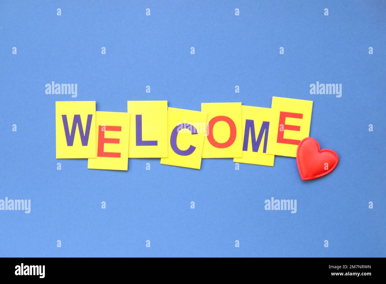 Welcome label background paper hi-res stock photography and images - Alamy