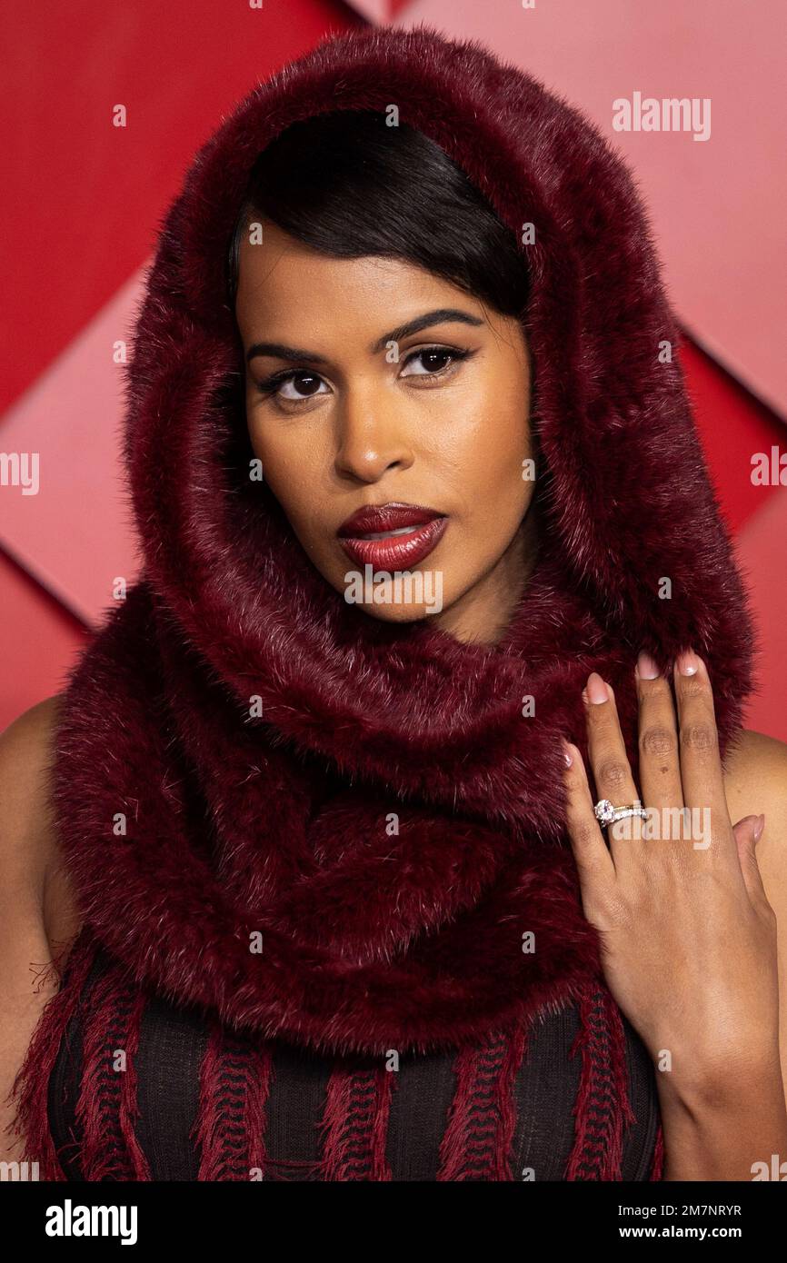 Sabrina Elba poses for photographers upon arrival at the British ...