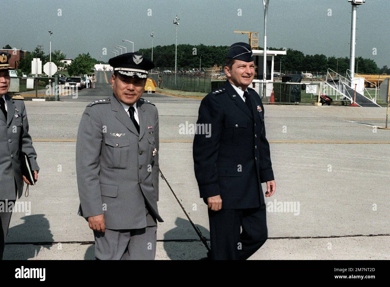 Joint Chiefs of STAFF Chairman GEN Goro Takeda of Japan is escorted by ...