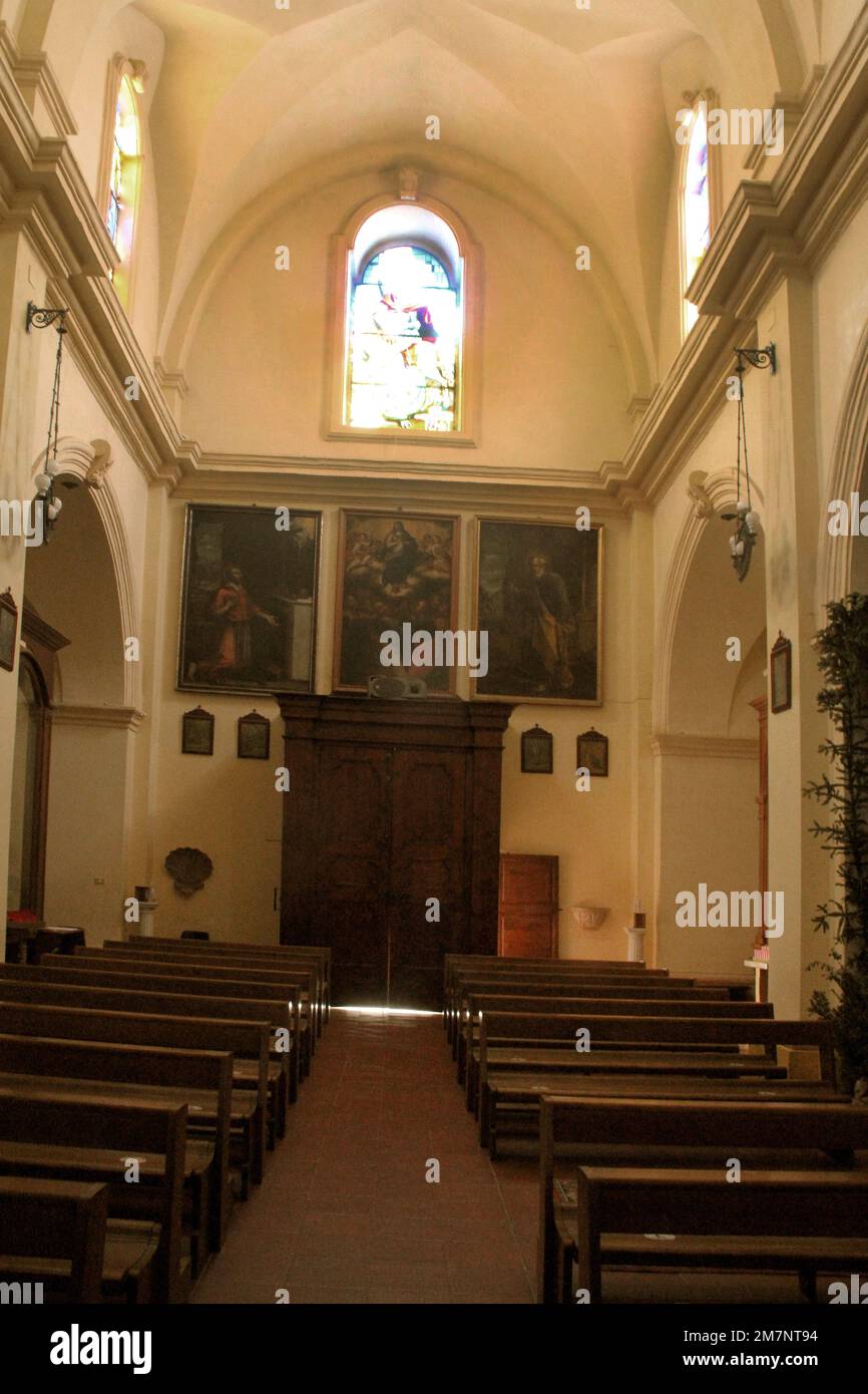Racale, Italy. Interior of the Church of Saint George the Martyr Stock ...