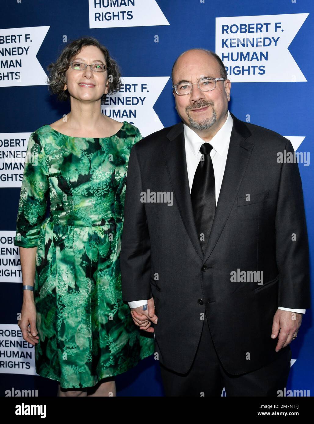 Craig Newmark, right, and wife Eileen Whelpley attend the Robert F ...