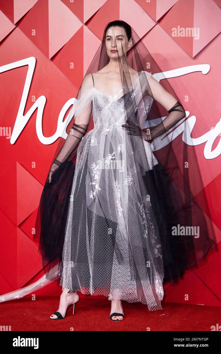 Erin O'Connor poses for photographers upon arrival at the British ...