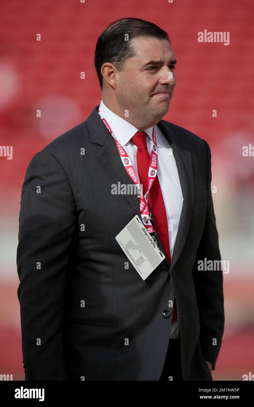 San Francisco 49ers CEO Jed York walks on the field before an NFL ...