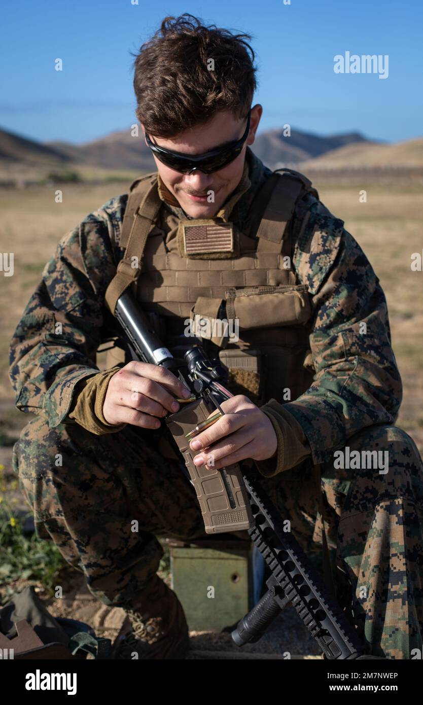 U.S. Marine Lance Cpl. Logan Schultz, an automotive organizational ...