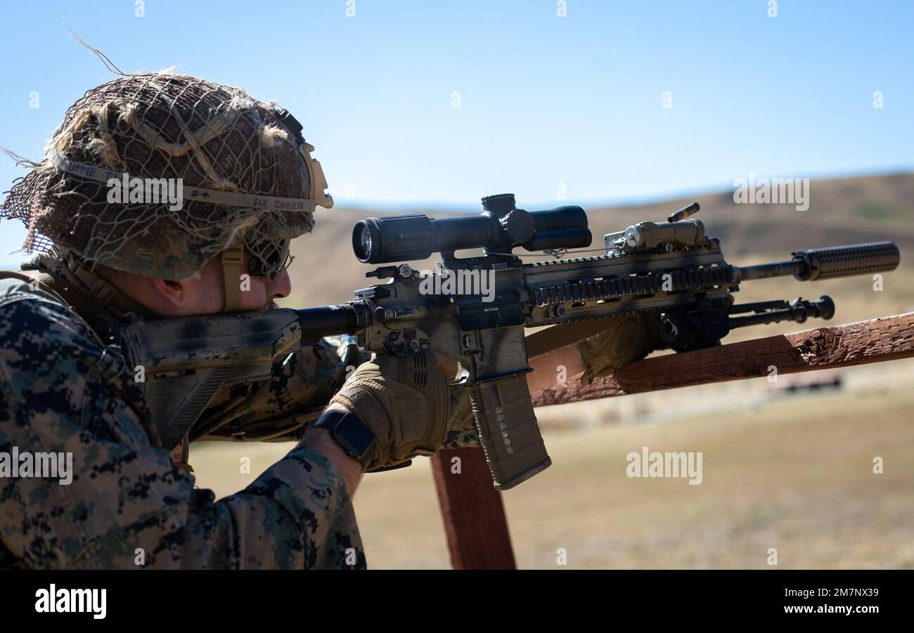 U.S. Marine Lance Cpl. Trent Weber, a rifleman with Alpha Company, 1st ...