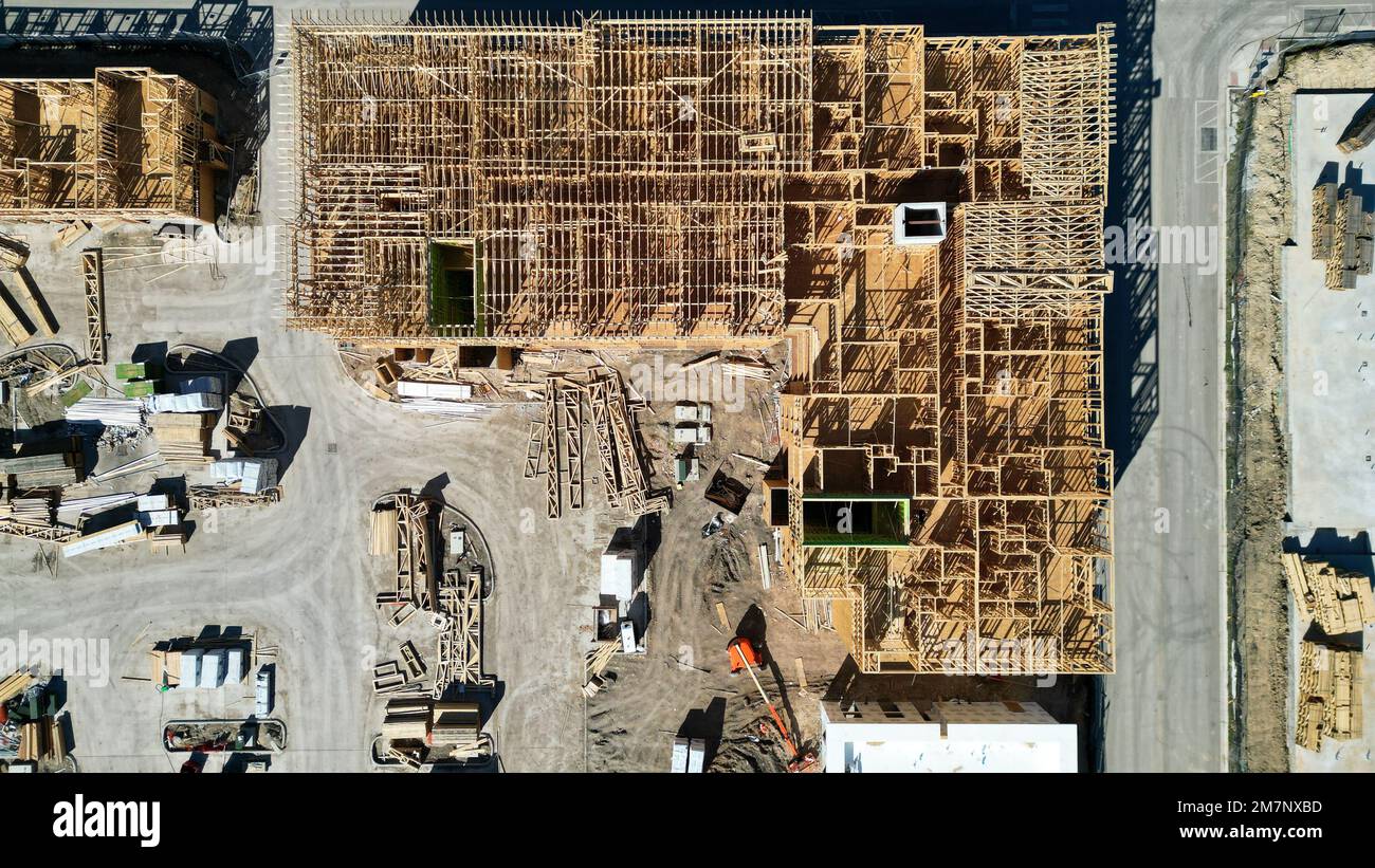 December 26, 2022: Work continues on apartments and other buildings at ...