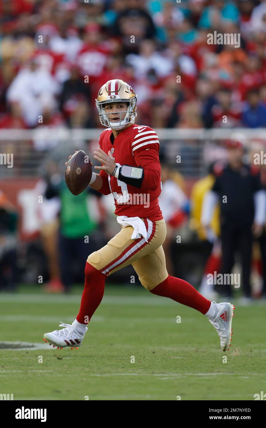 San Francisco 49ers quarterback Brock Purdy during an NFL football game ...
