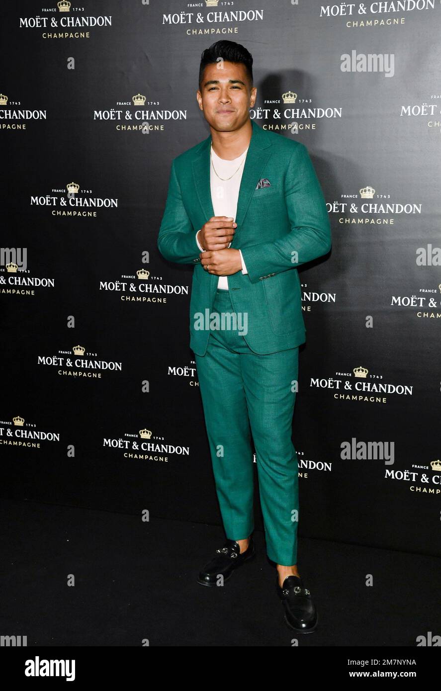 Jordan Andino attends the Moet & Chandon holiday season celebration at ...