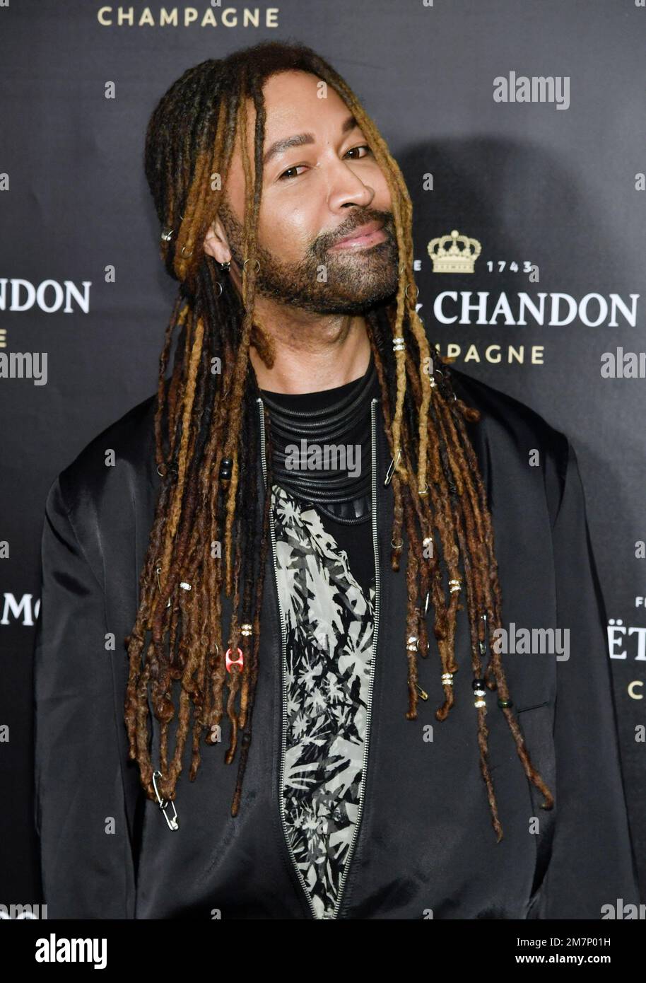 Ty Hunter attends the Moet & Chandon holiday season celebration at ...