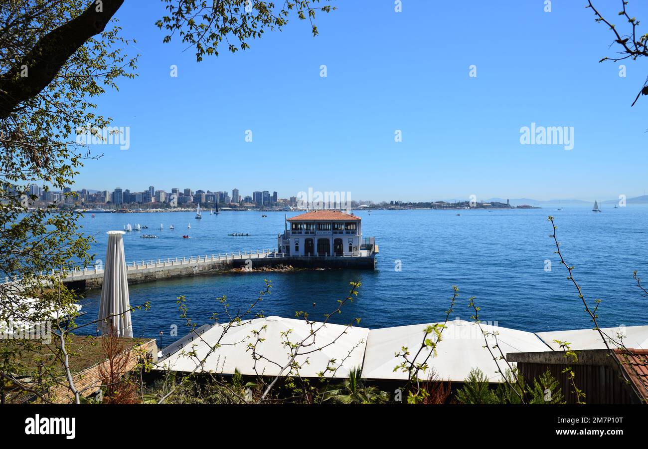 Moda and Historical Moda Pier is in Istanbul, Turkey Stock Photo - Alamy