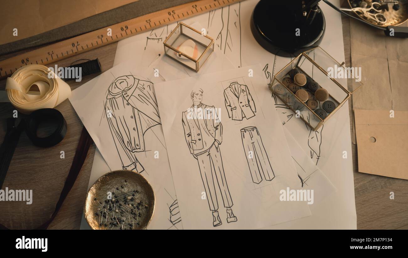 Cinematic shot table drawings hi-res stock photography and images - Alamy