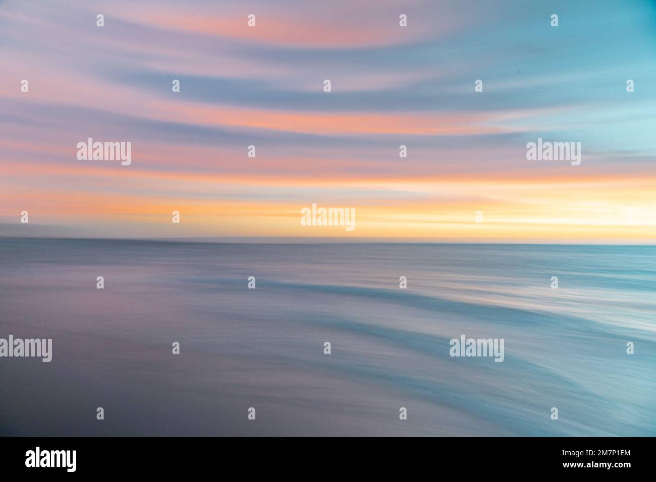 oceanscape sunset across the Indian Ocean using ICM, Intentional Camera ...