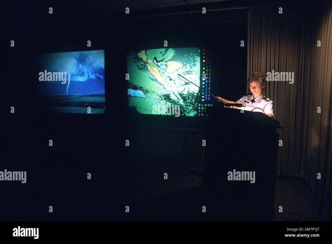 CPT Jeanette M. Heumann, staff weather officer, of the Air Weather ...