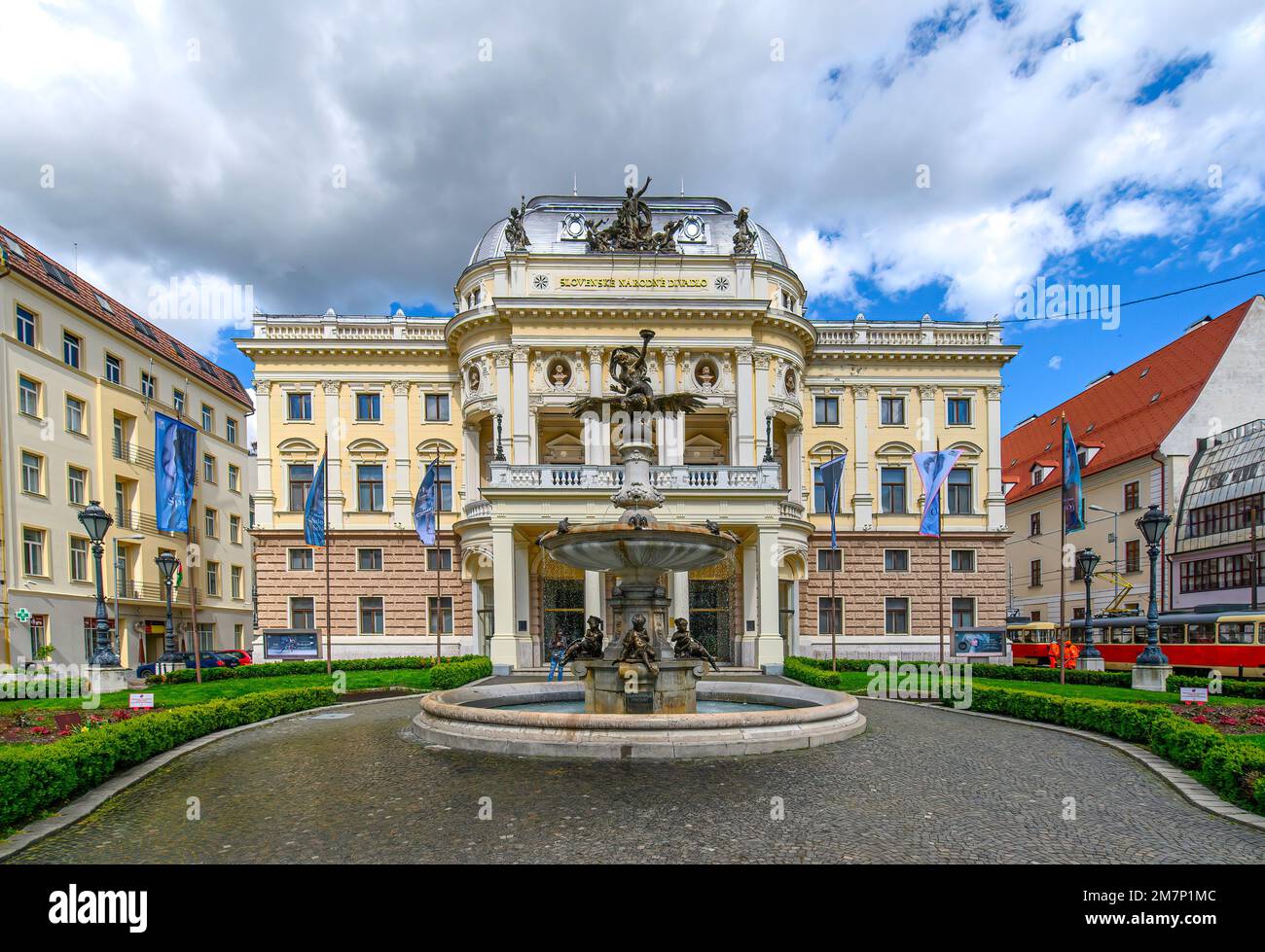 Bratislava, Slovakia. Slovak National Theatre. Neo-Renaissance building ...