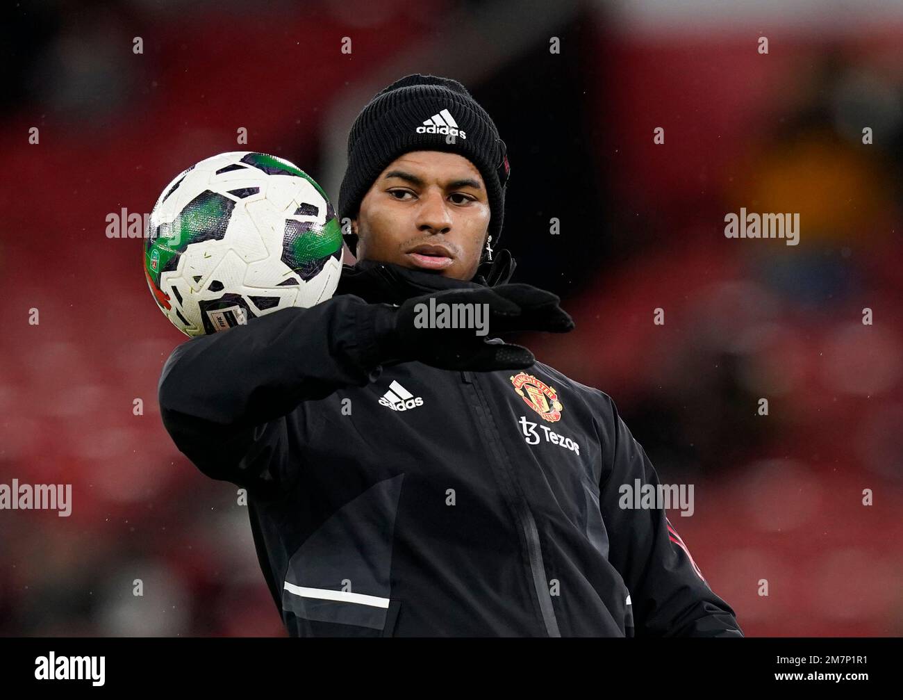 Manchester, England, 10th January 2023. Marcus Rashford of Manchester ...