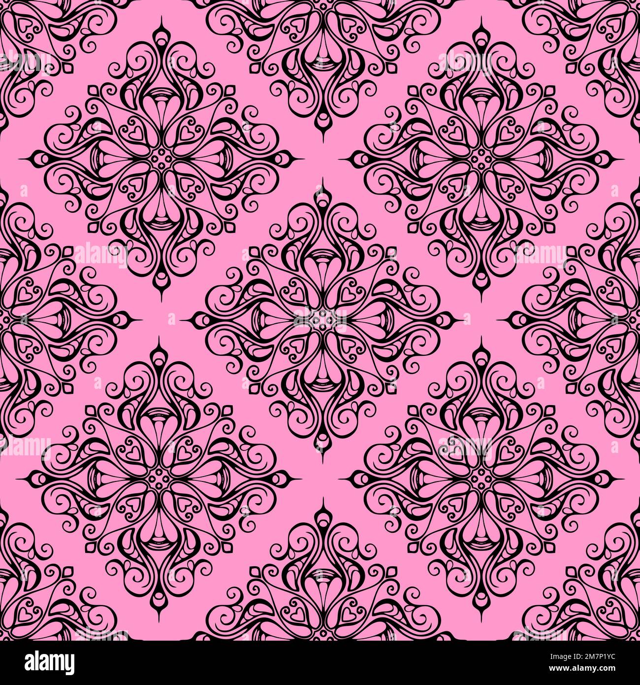 Pink abstract symmetrical art hi-res stock photography and images - Alamy