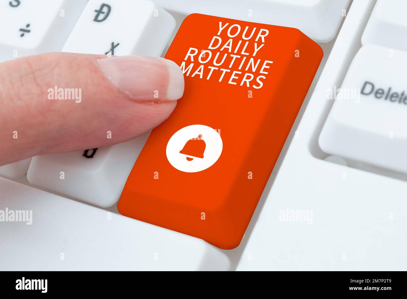 Text sign showing Your Daily Routine Matters. Business overview Have ...