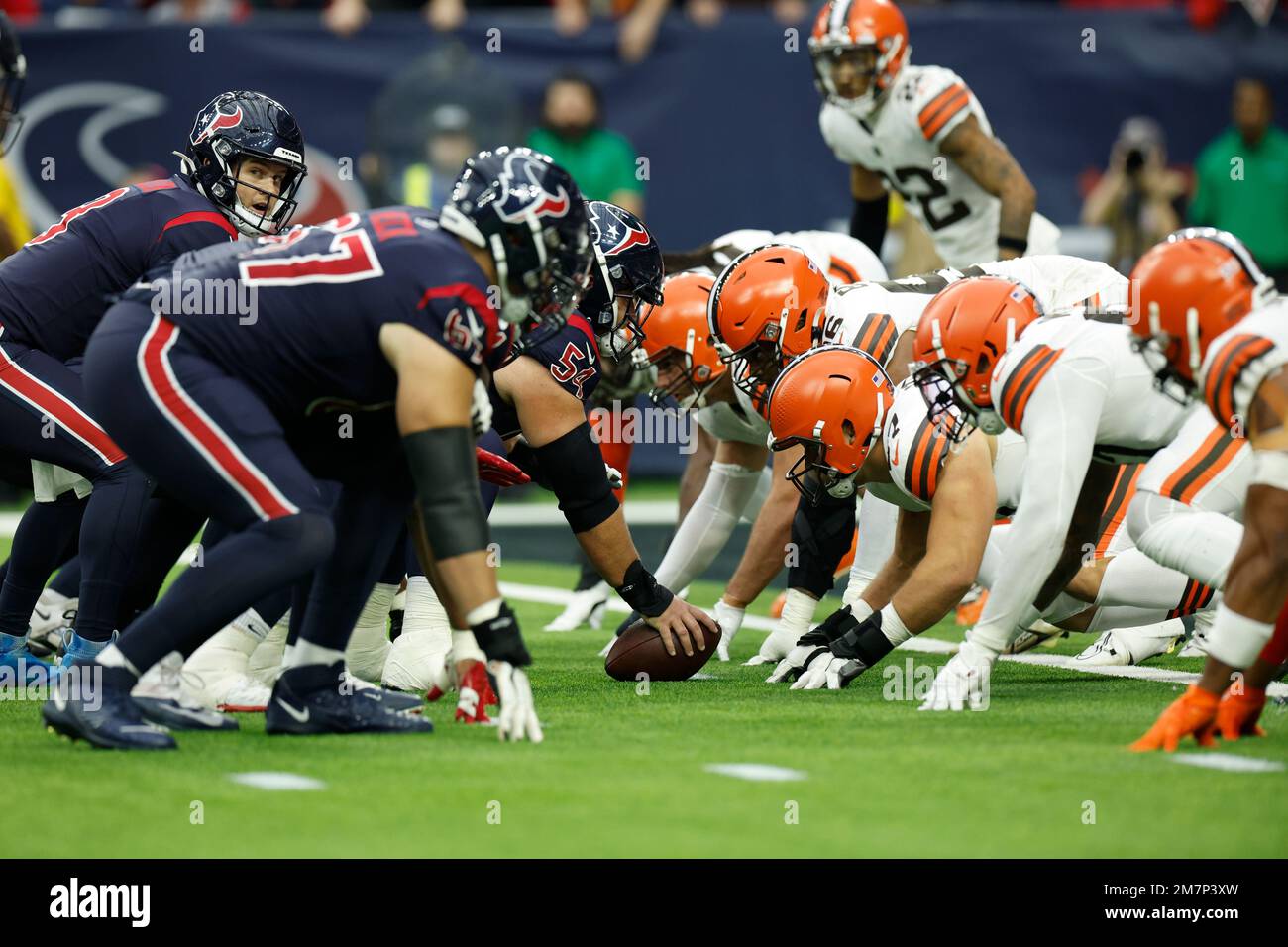 Cleveland Browns defensive line of scrimmage during an NFL football ...
