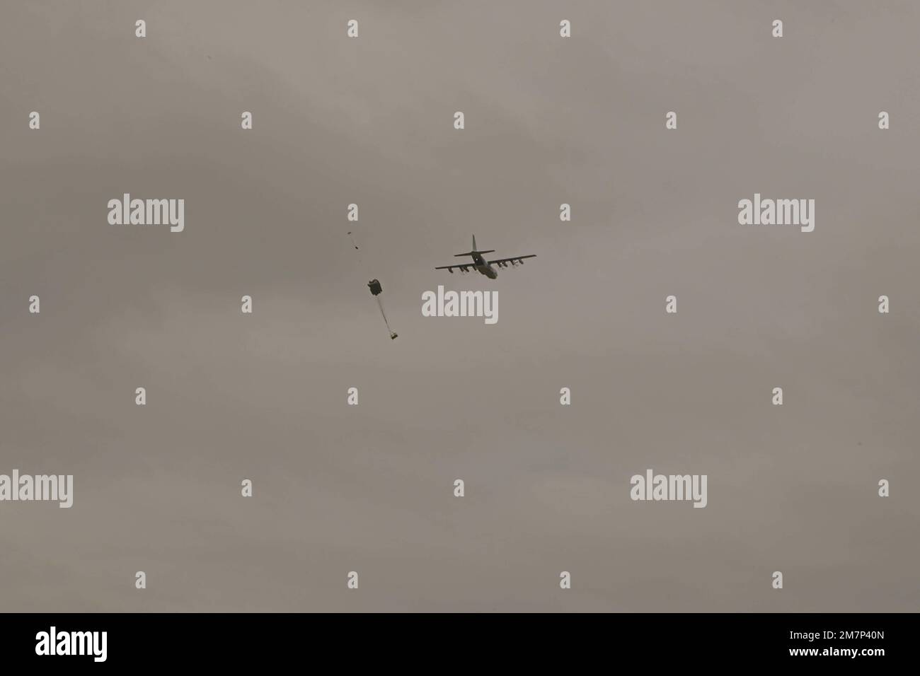 A KC-130J Super Hercules air delivers fueling equipment to a landing ...