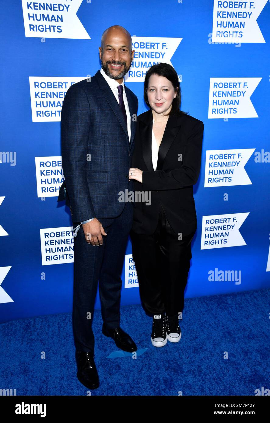 Keegan-Michael Key, left, and Elle Key attend the Robert F. Kennedy ...