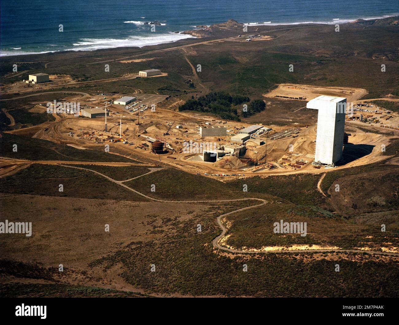 An aerial view, looking north, of Space Launch Complex Six (SLC-6 ...