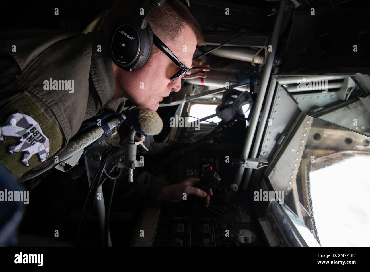 Alaska Air National Guard Master Sgt. Nicolas Blace, a 168th Air ...