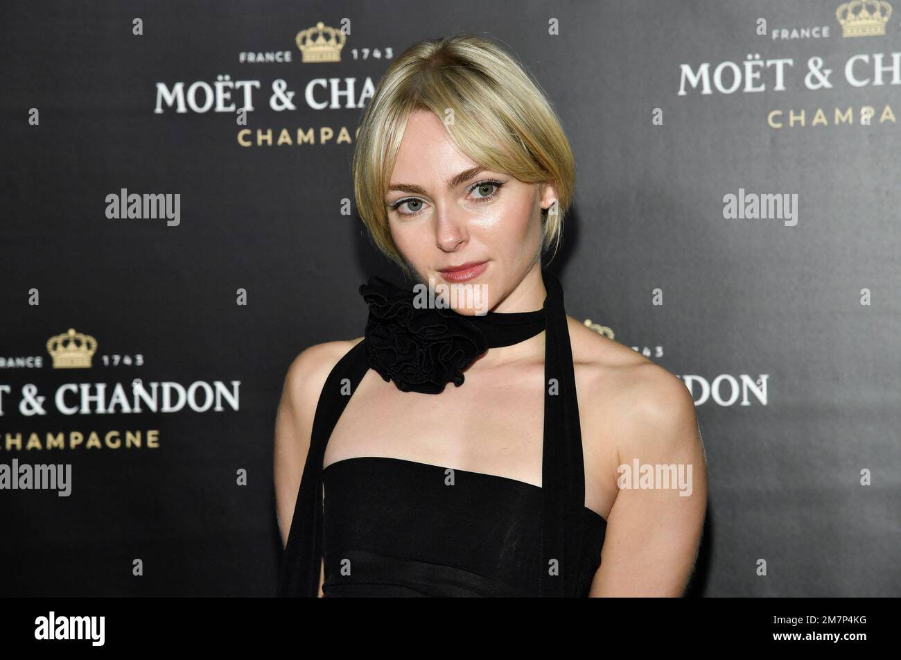 AnnaSophia Robb attends the Moet & Chandon holiday season celebration ...