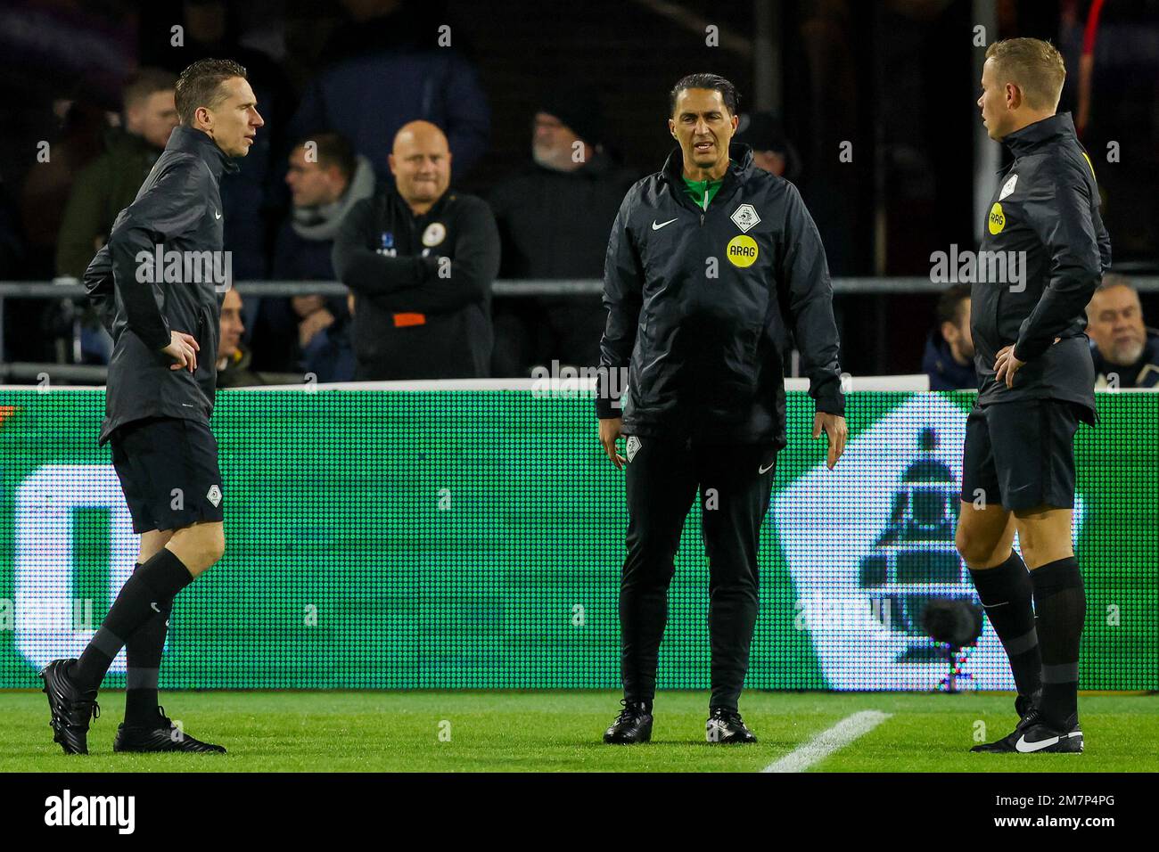 ROTTERDAM, NETHERLANDS - JANUARY 10: Warming up of Assistent referee ...