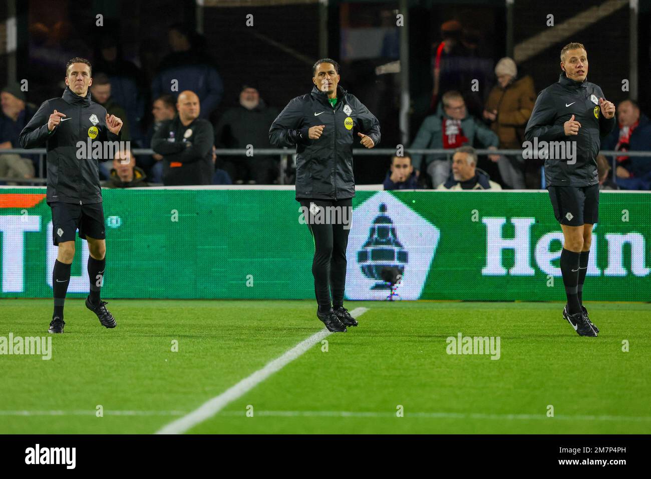 ROTTERDAM, NETHERLANDS - JANUARY 10: Warming up of Assistent referee ...
