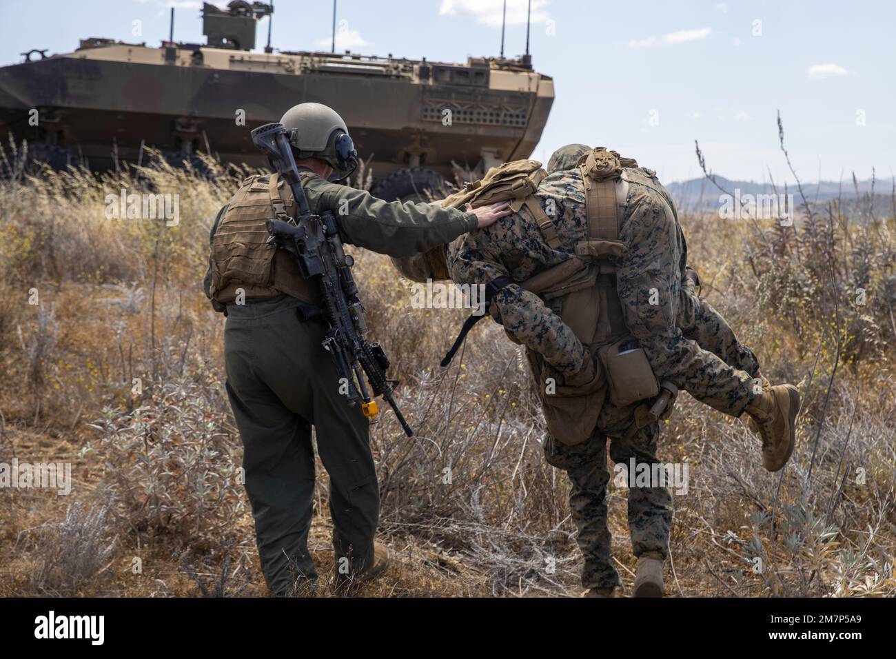 U.S. Marine Corps Lance Cpl. Tyler Shepherd, left, an assault ...
