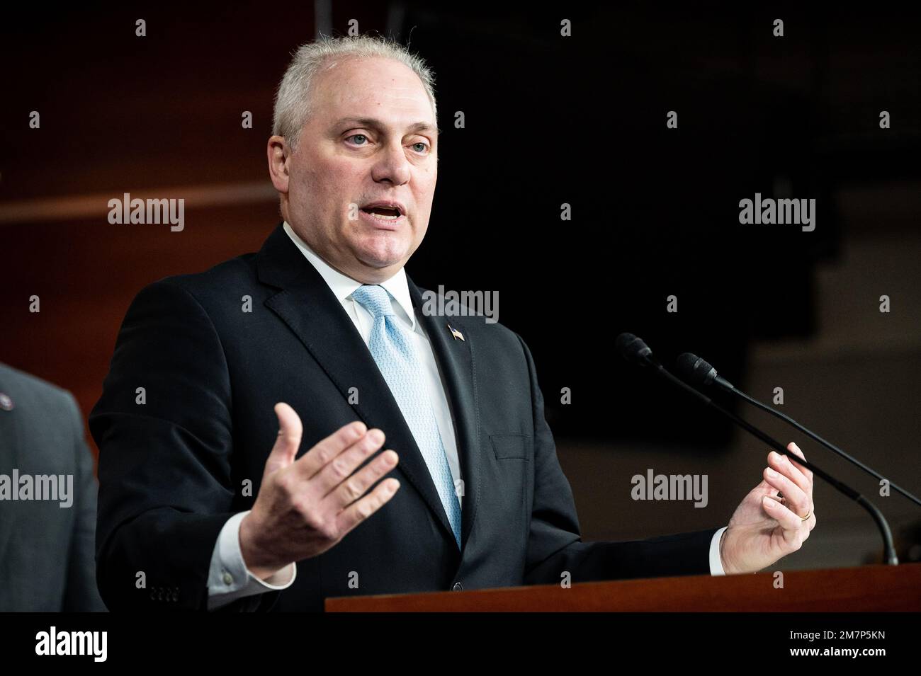 U.S. Representative Steve Scalise (R-LA) speaking at the U.S. Capitol ...