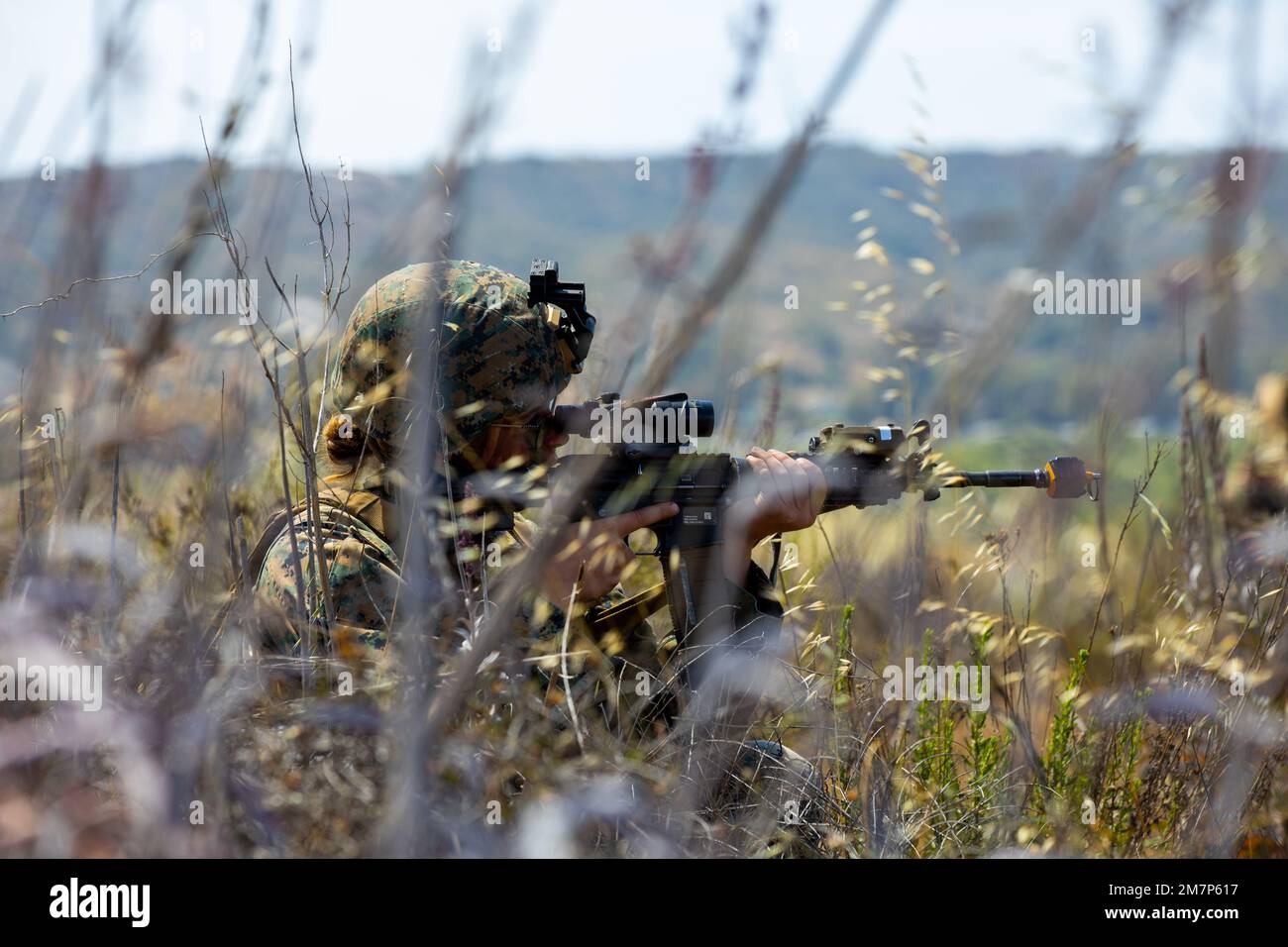 U.S. Marine Corps Cpl. Jessica Walker, a communication intelligence ...