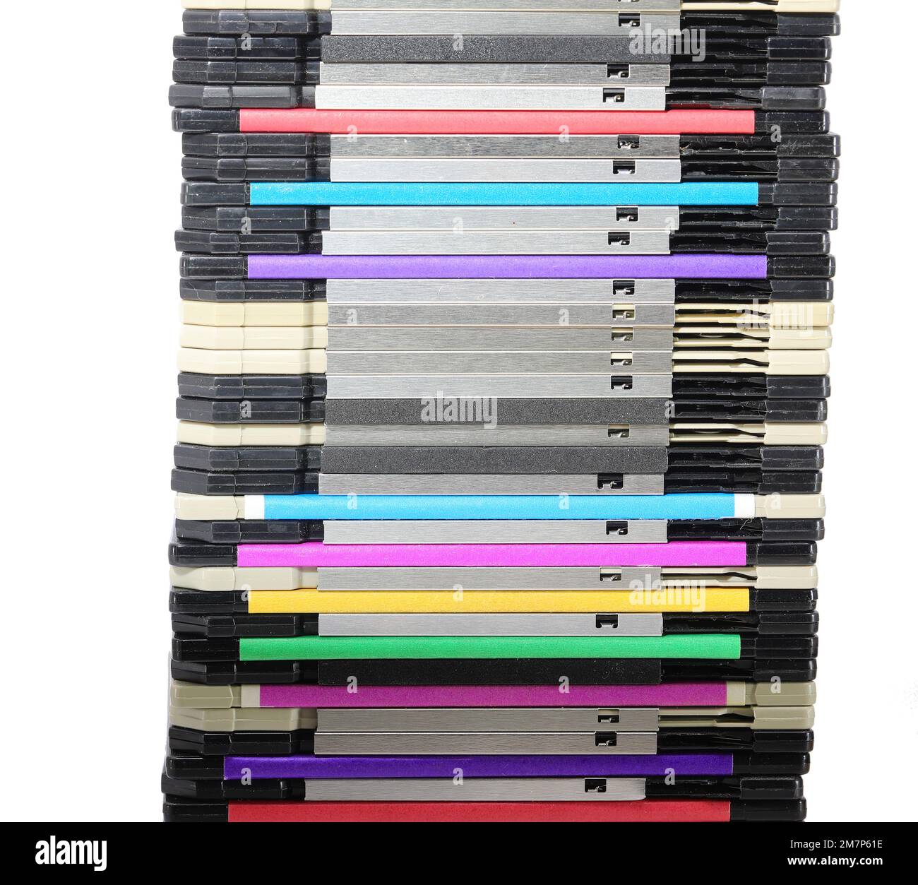 Old floppy disks used to save computer data in the 90s Stock Photo - Alamy