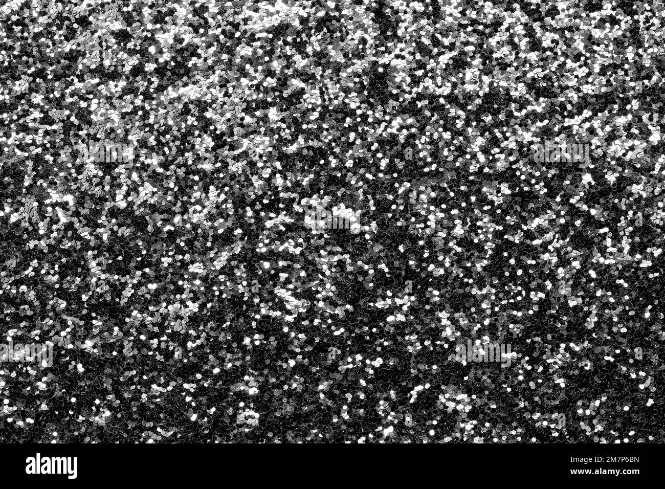 wide shimmering Silver glitter material background with gray sparkles ...