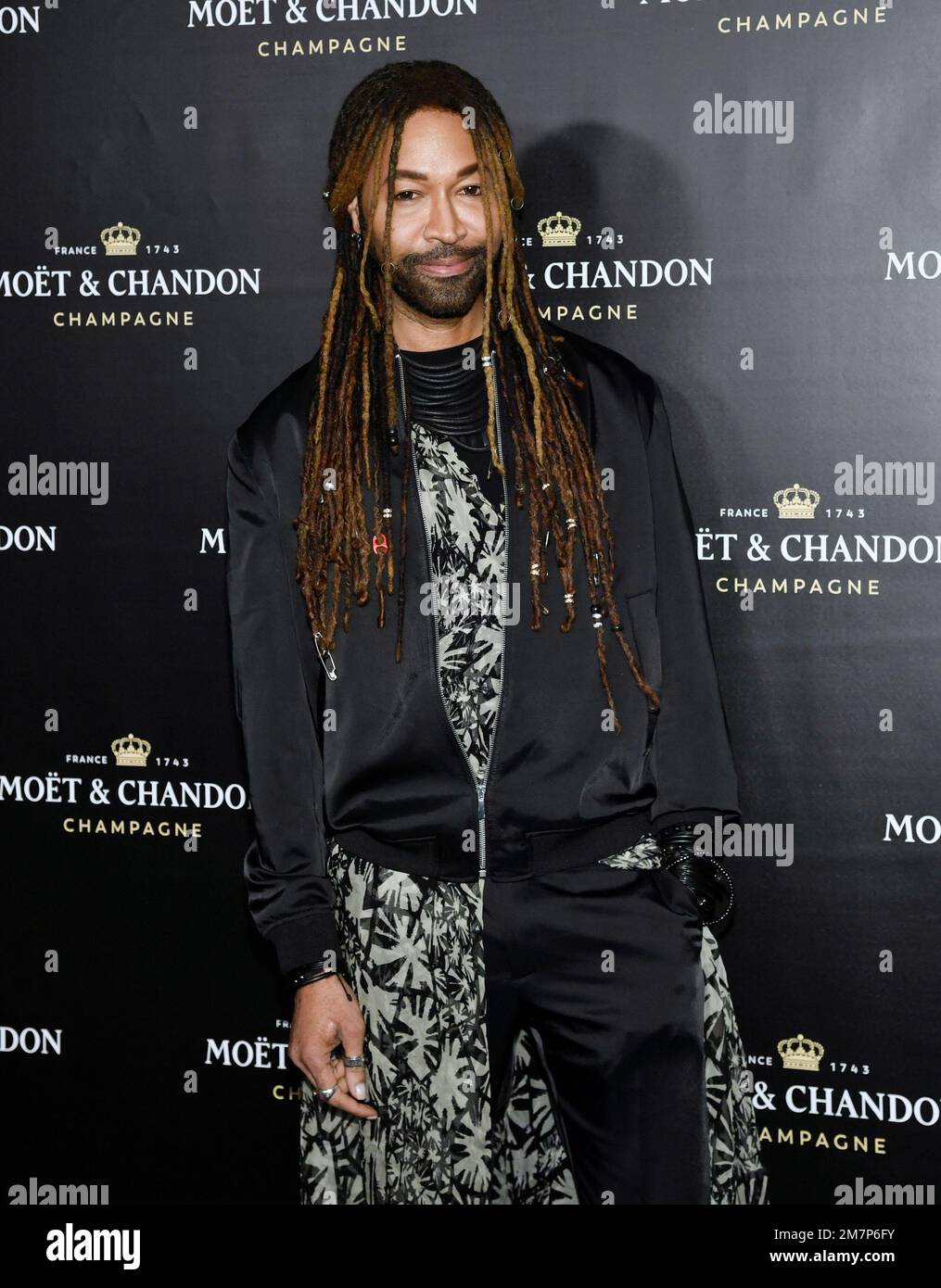 Ty Hunter attends the Moet & Chandon holiday season celebration at ...