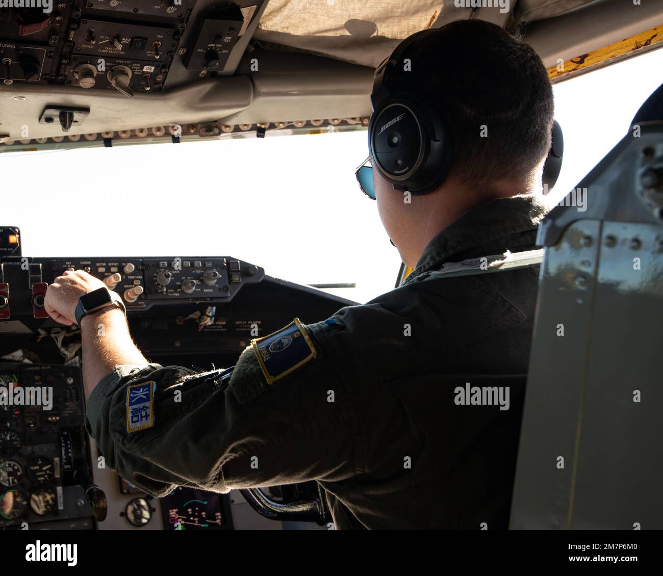 U.S. Air Force 1st Lt. Payton Haefner, a KC-135 Stratotanker pilot with ...