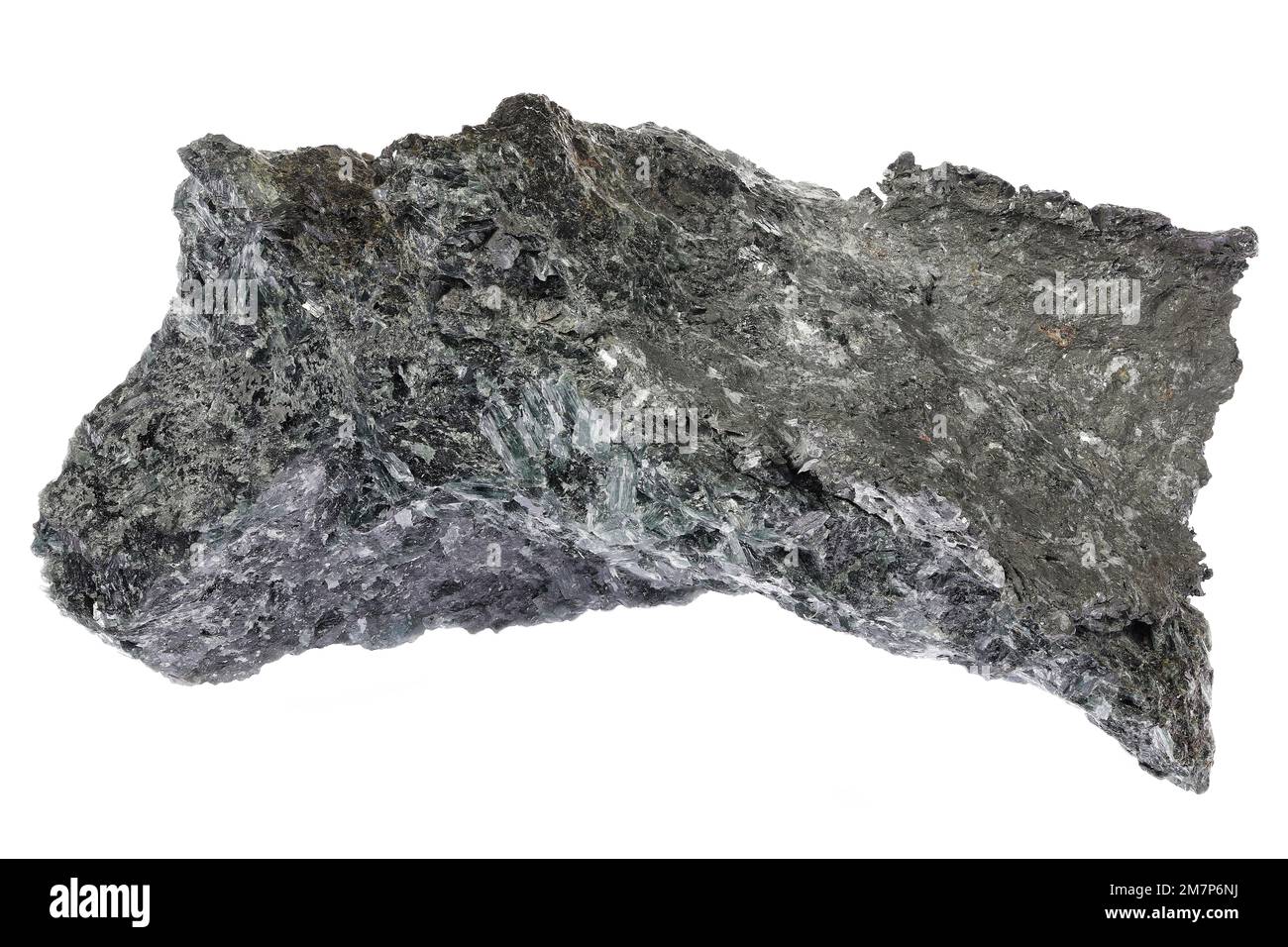 native lead cluster from Garpenberg Mine, Sweden isolated on white ...