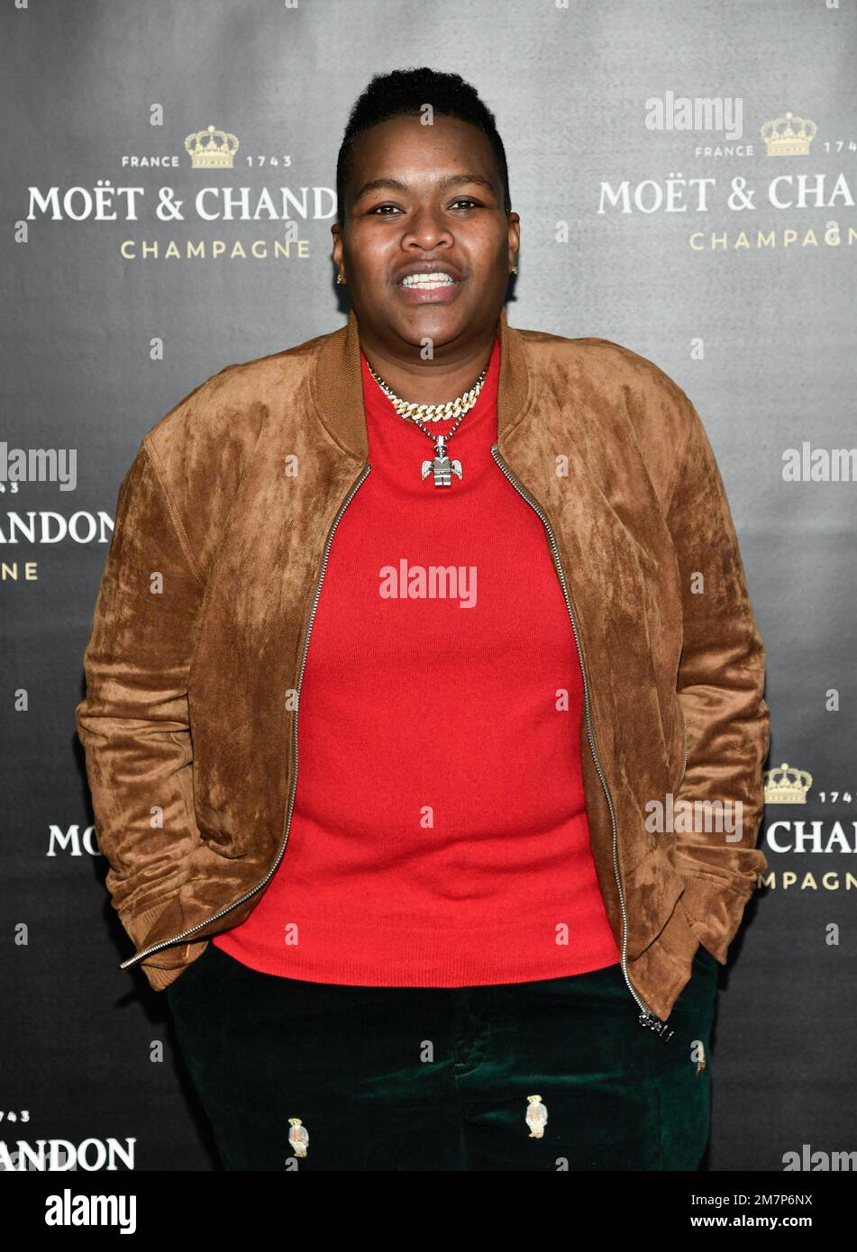 Sam Jay attends the Moet & Chandon holiday season celebration at David ...