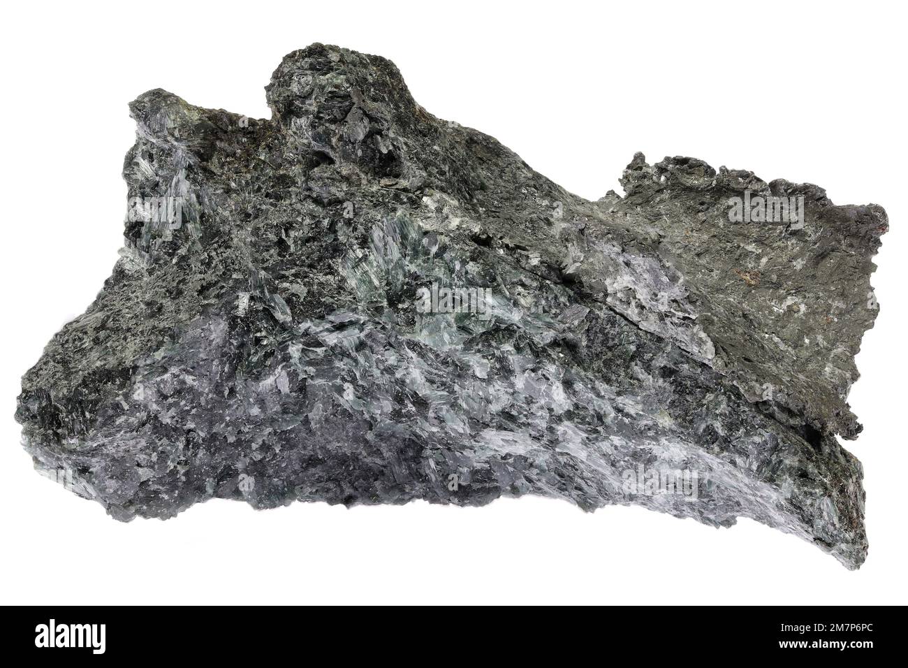 native lead cluster from Garpenberg Mine, Sweden isolated on white ...