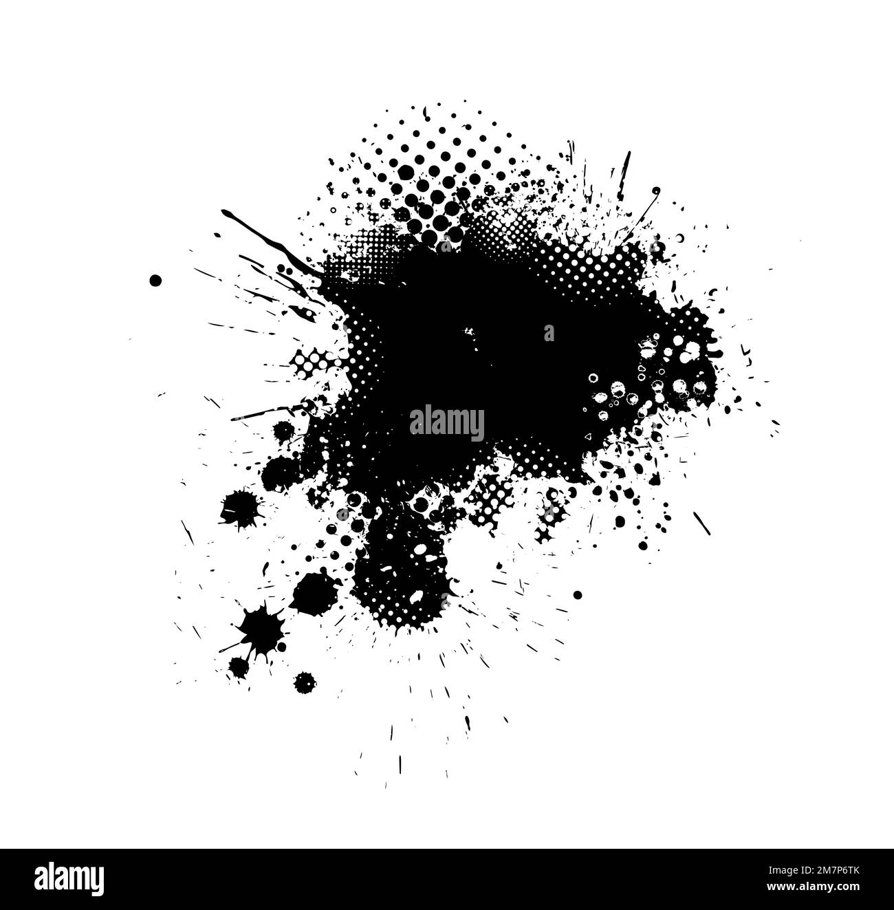 Black blob object on White Background. Vector illustration Stock Vector ...