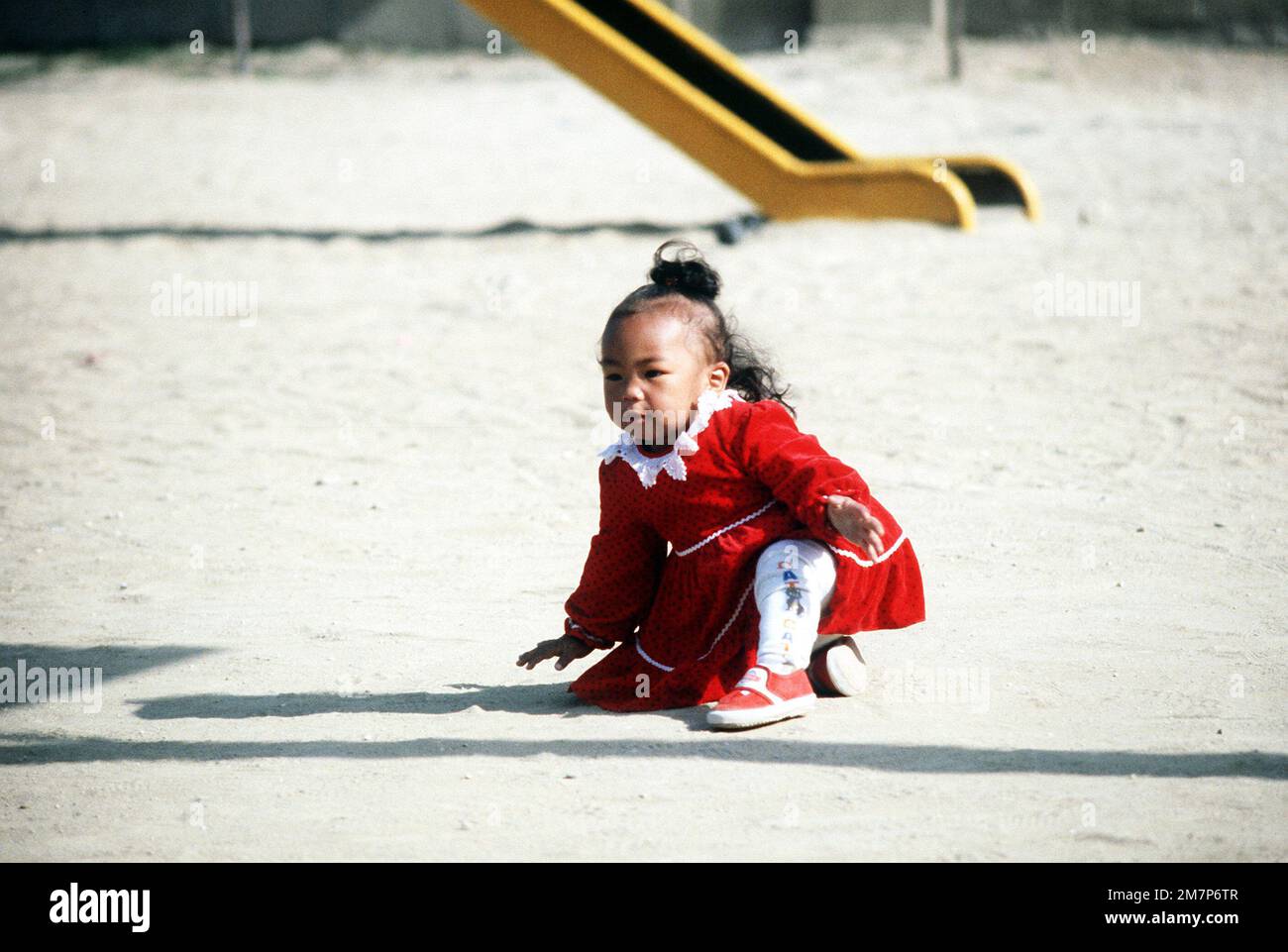 A little Amerasian girl at St. Vincent's Home for Amerasian Children ...