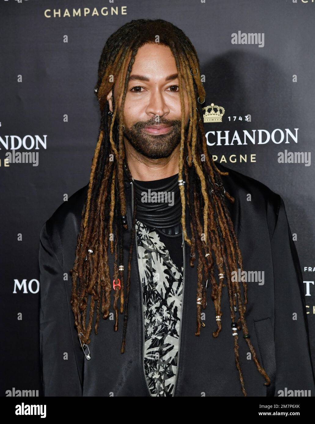 Ty Hunter attends the Moet & Chandon holiday season celebration at ...