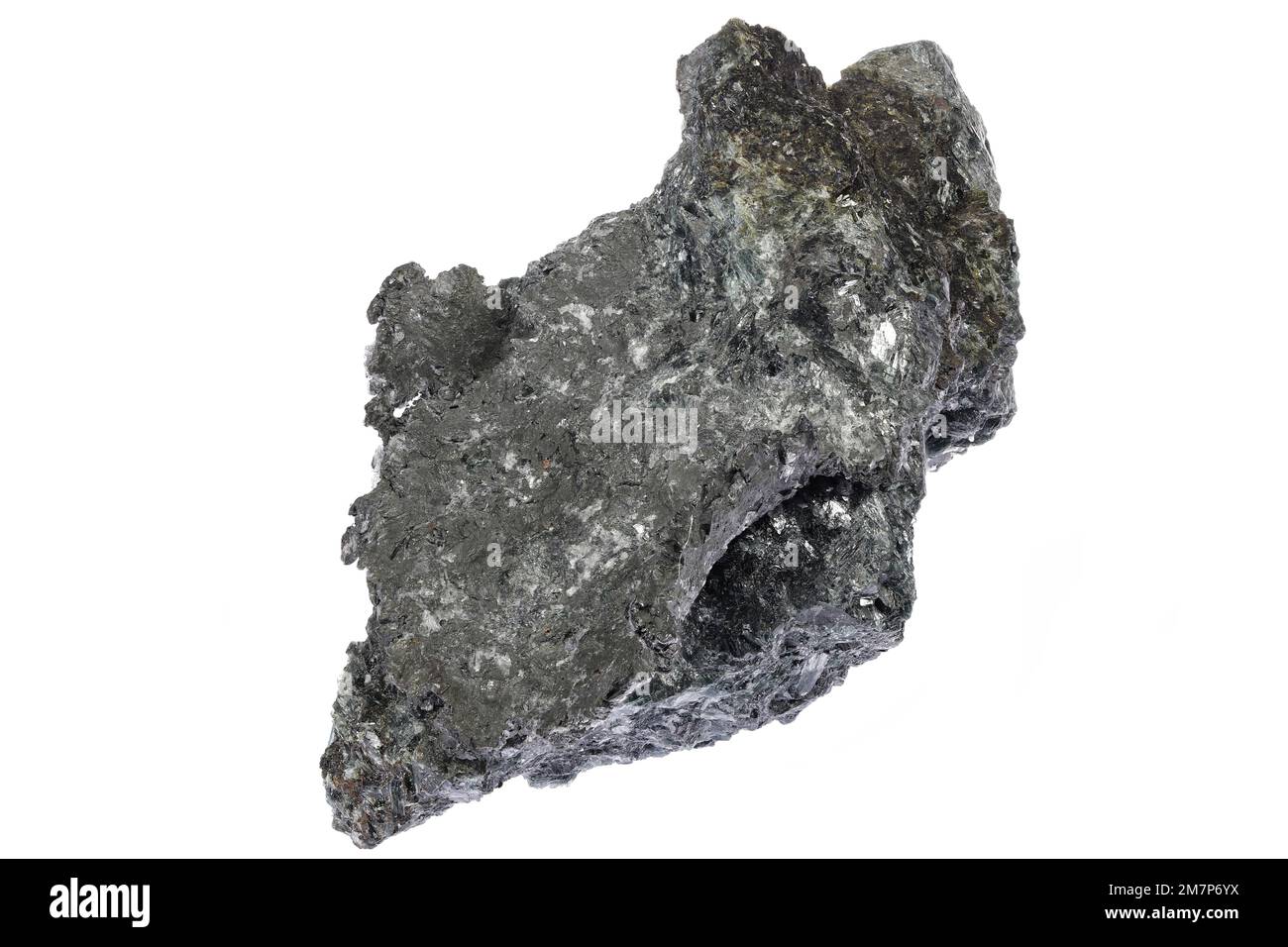 native lead cluster from Garpenberg Mine, Sweden isolated on white ...